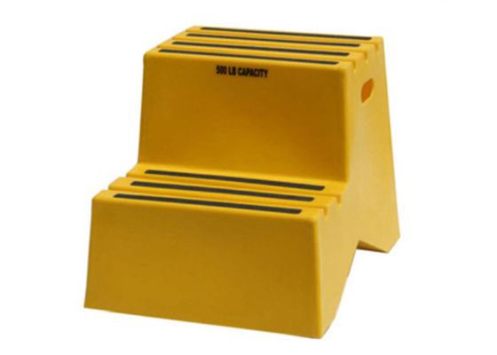 Yellow Stackable Polyethylene Step Stool For High Place Reach