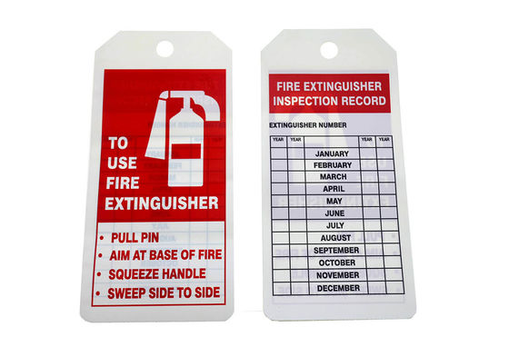 PVC Plastic Roll Safety Lockout Tags Legend " Out Of Service Do Not ...