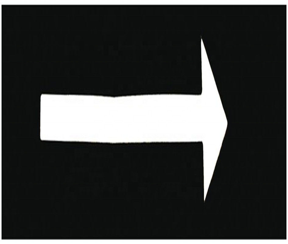 PVC Arrow Stencil , Traffic Sign Stencils Direction Sign For Parking Lot