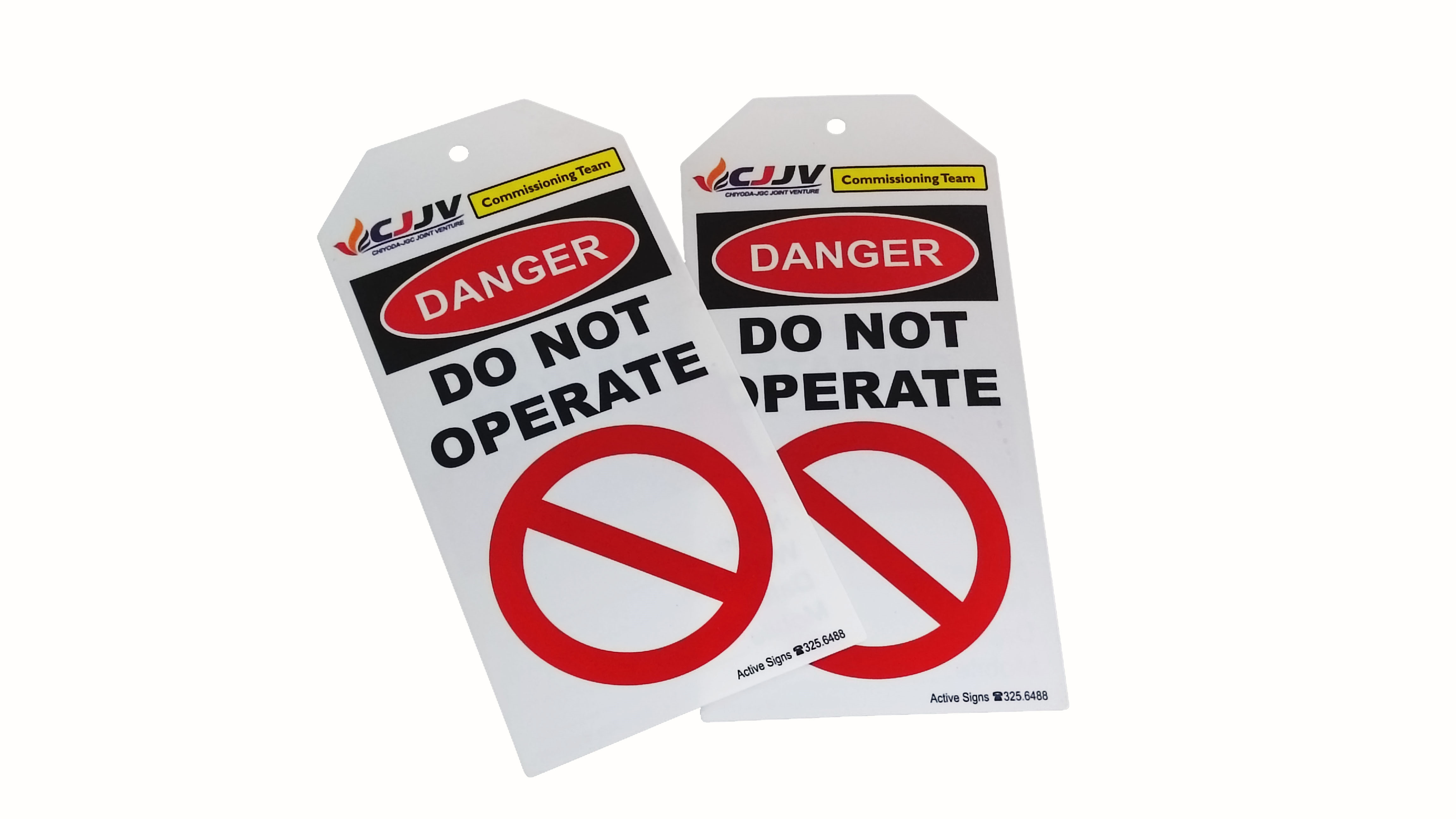 Custom Design Plastic Safety Tag for High Performance Applications