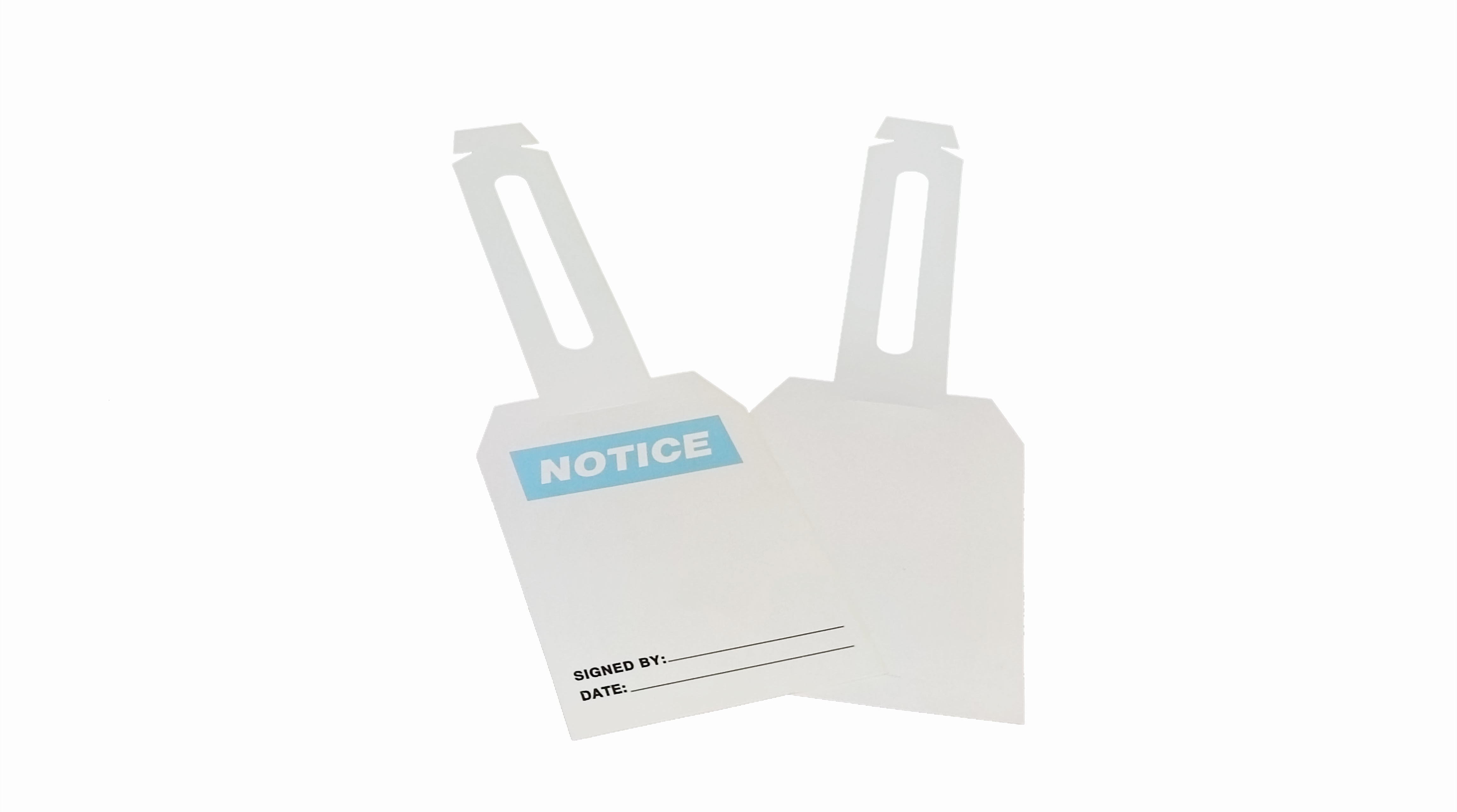 Plastic Safety Tag with Customized Logo for and Customized Logo