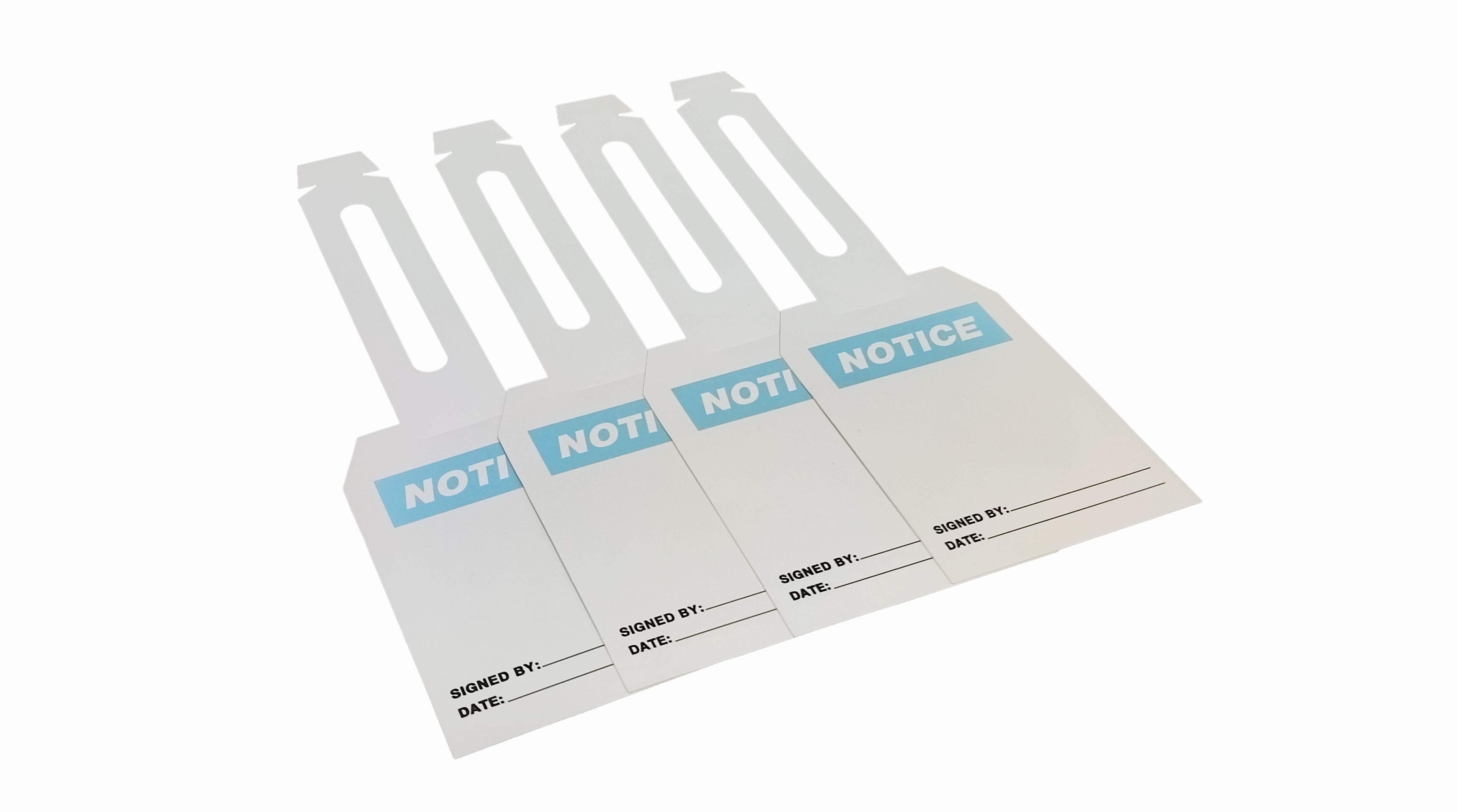 Plastic Safety Tag with Customized Logo for and Customized Logo