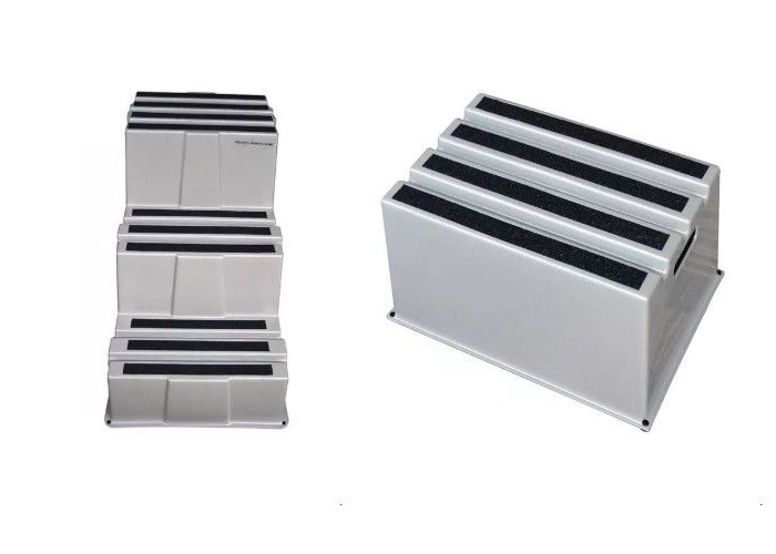 HDPE One - Step Padded Step Stool Stackable Environment Yellow Color