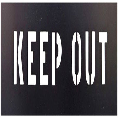 Keep Out PVC Stencil Rectangle Attention Safety Traffic Paint Stencils